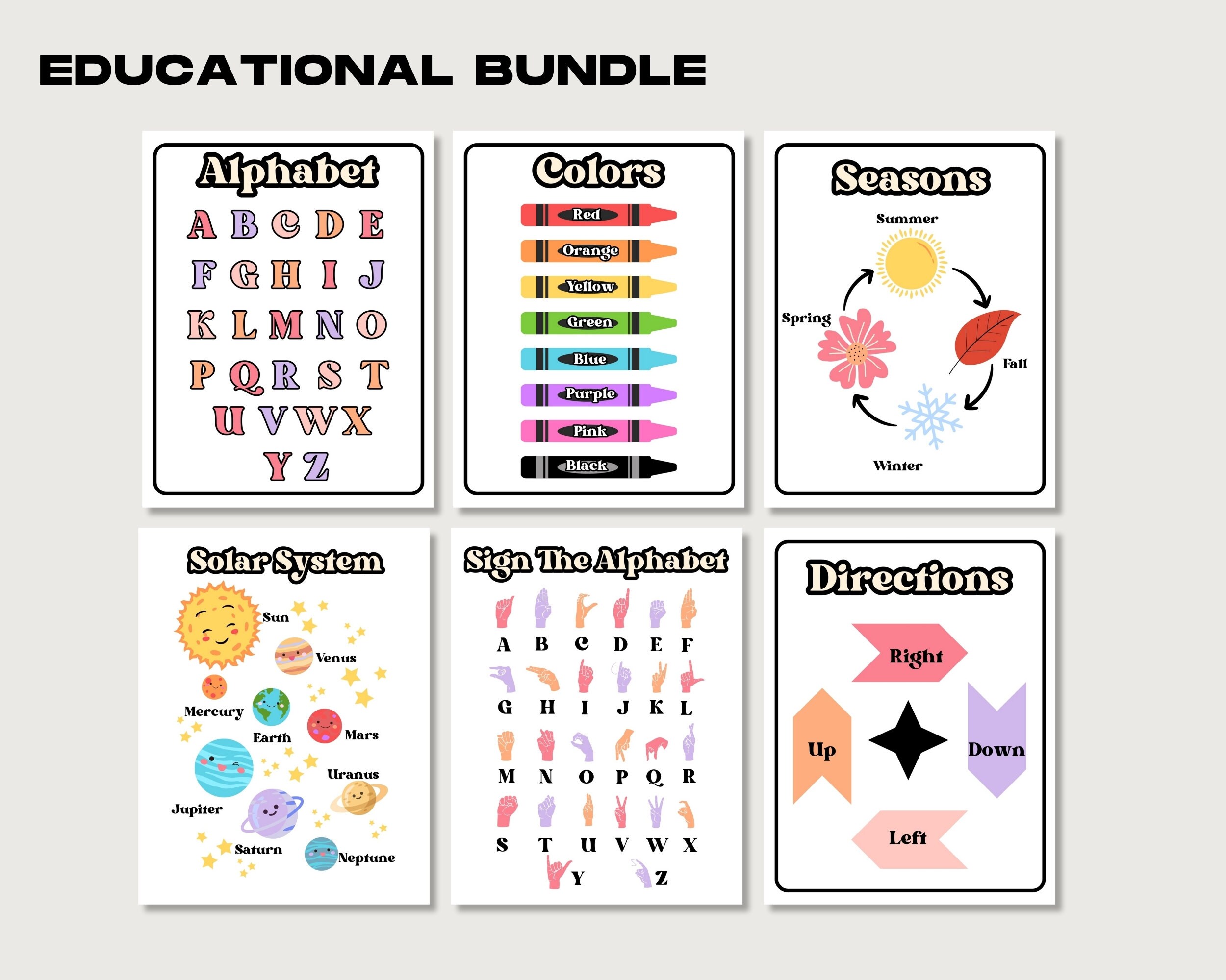 Primary Educational Posters, Printable & Editable Math Posters, Days ...
