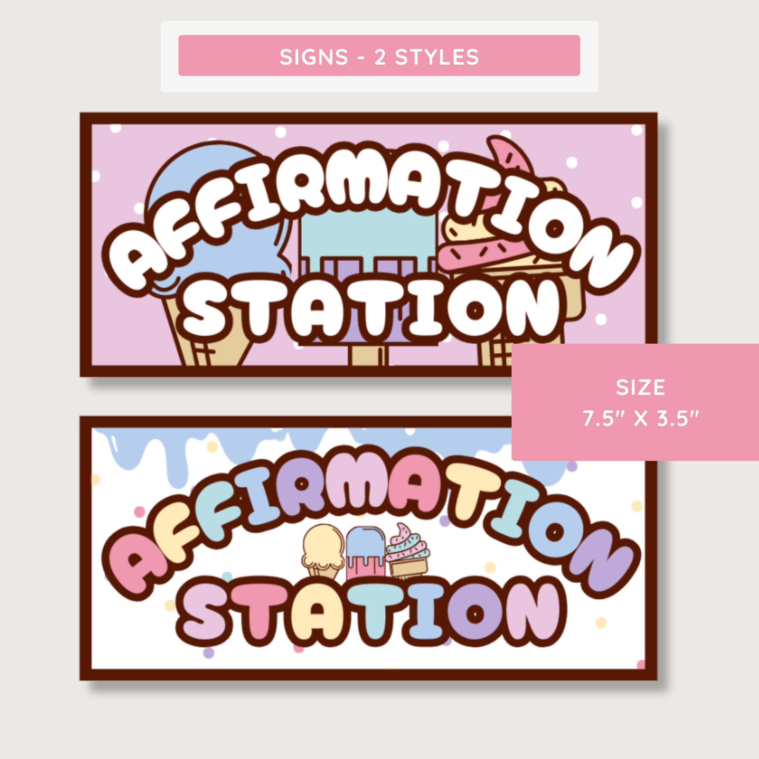 Classroom Affirmation Station: Pastel Posters & Labels (canva Template ...