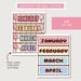 Printable Flip Calendar: Editable Pastel Classroom Decor (canva ...