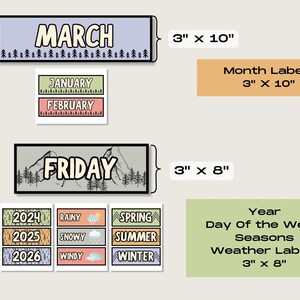 Classroom Calendar Display, Printable & Editable Calendar, Primary Ed ...
