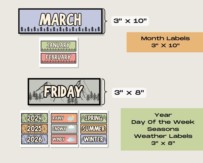Classroom Calendar Display, Printable & Editable Calendar, Primary Ed ...