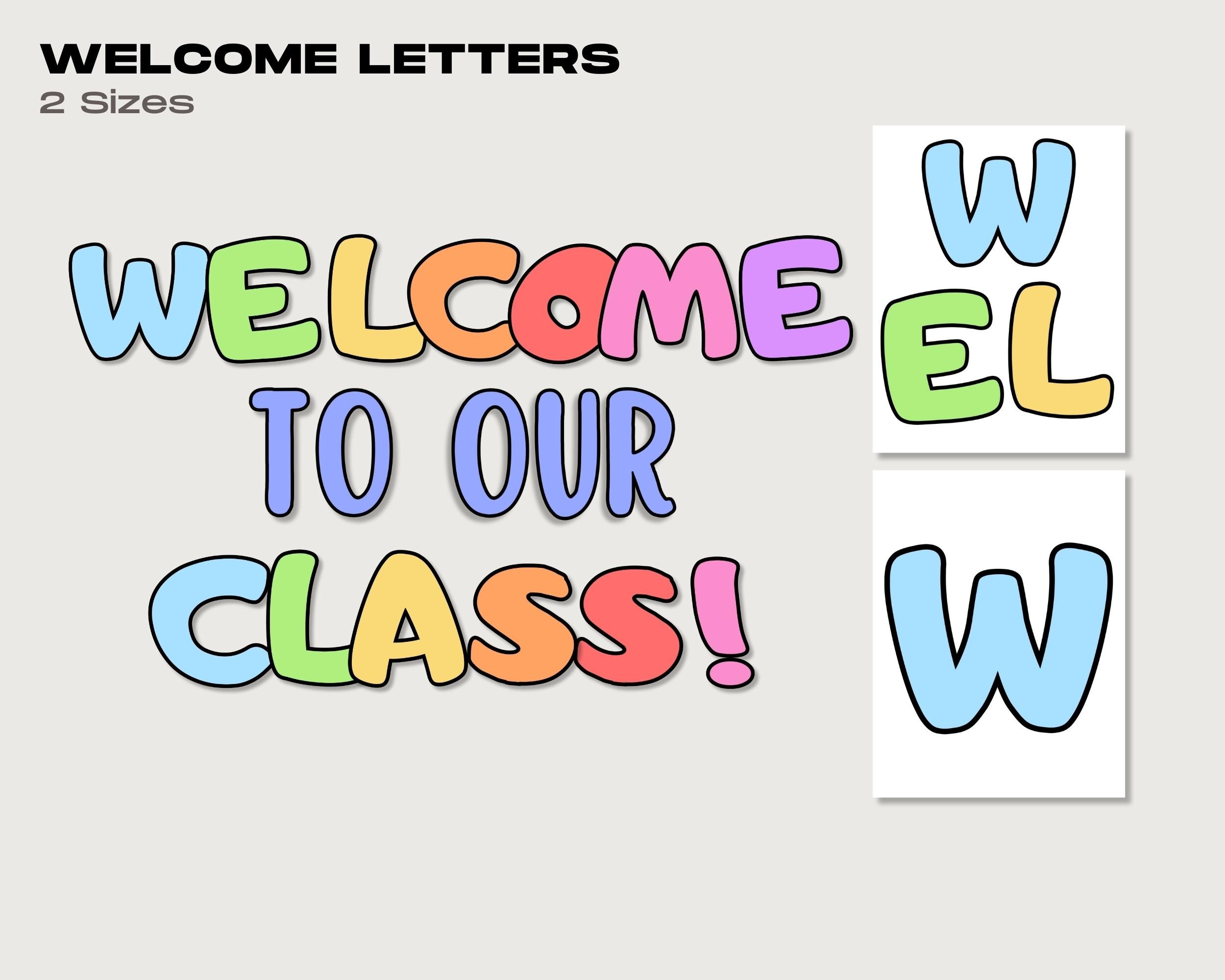 Editable Classroom Welcome Bulletin Board Kit (digital Download) - Etsy