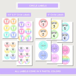 Butterfly Pastel Classroom Labels: Editable Storage Decor (PDF, Canva ...