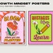 Groovy Growth Mindset Posters, Printable & Editable Inspirational ...