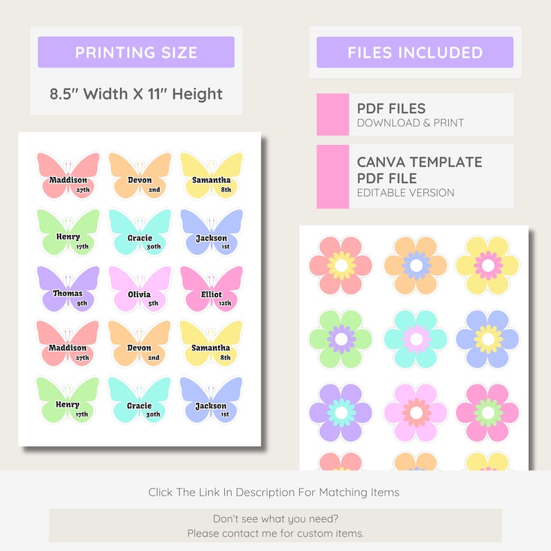 Butterfly Birthday Bulletin Board Kit: Pastel Classroom Decor (digital ...
