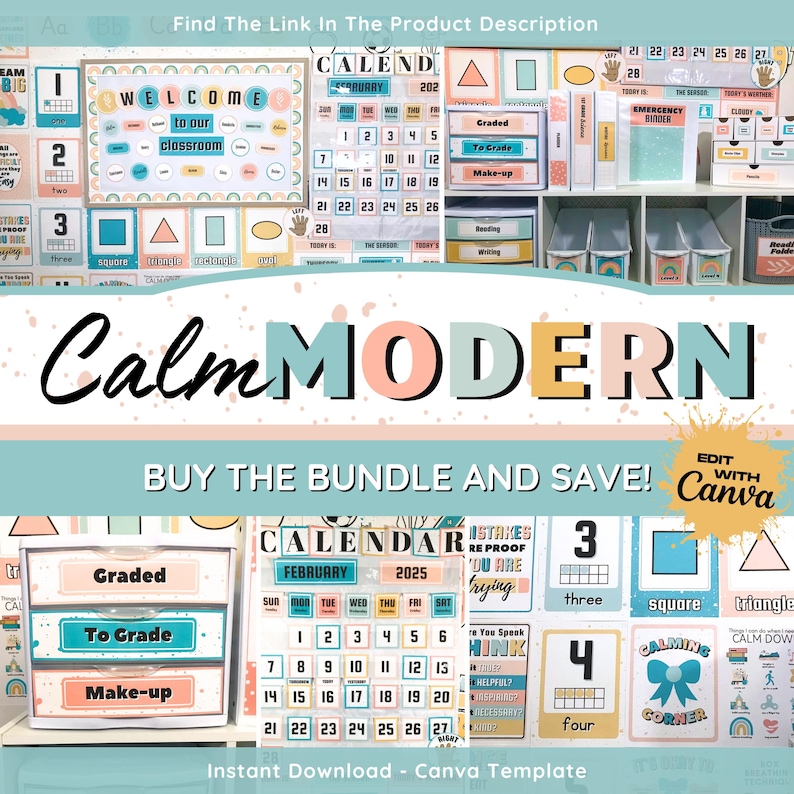 Modern Classroom Rules Posters: Neutral Pastel Decor (canva Template ...