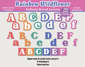 Bulletin Board Letters Printable Classroom Decor - Etsy