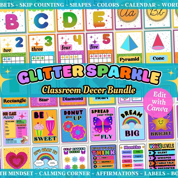 Glitter Decor - Etsy