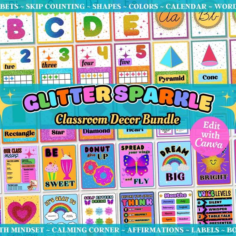 Glitter Decor - Etsy