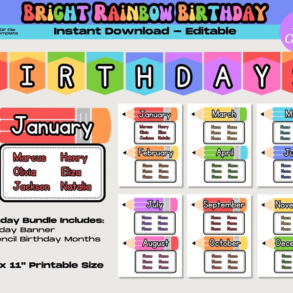 Classroom Birthday - Etsy