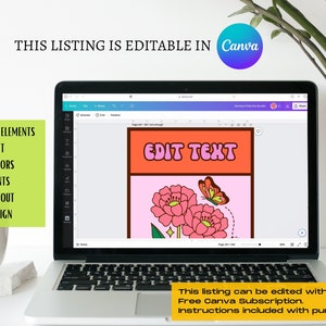 Groovy Binder Covers Spines, Printable & Editable Binder Covers, Retro ...