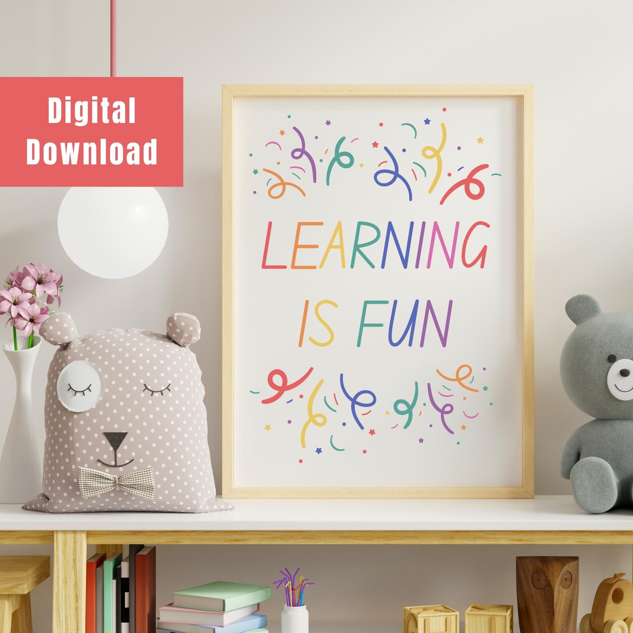 Learning Is Fun Poster