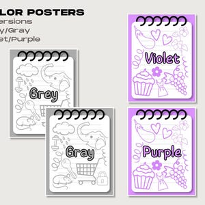 School Theme Color Posters, Printable & Editable Color Posters, Color ...