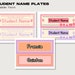 Retro Student Name Plates, Printable & Editable Classroom Name Tags ...