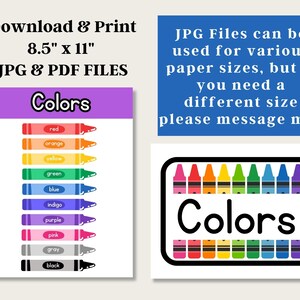 Crayon Color Printable Posters: Editable Classroom Decor (canva ...