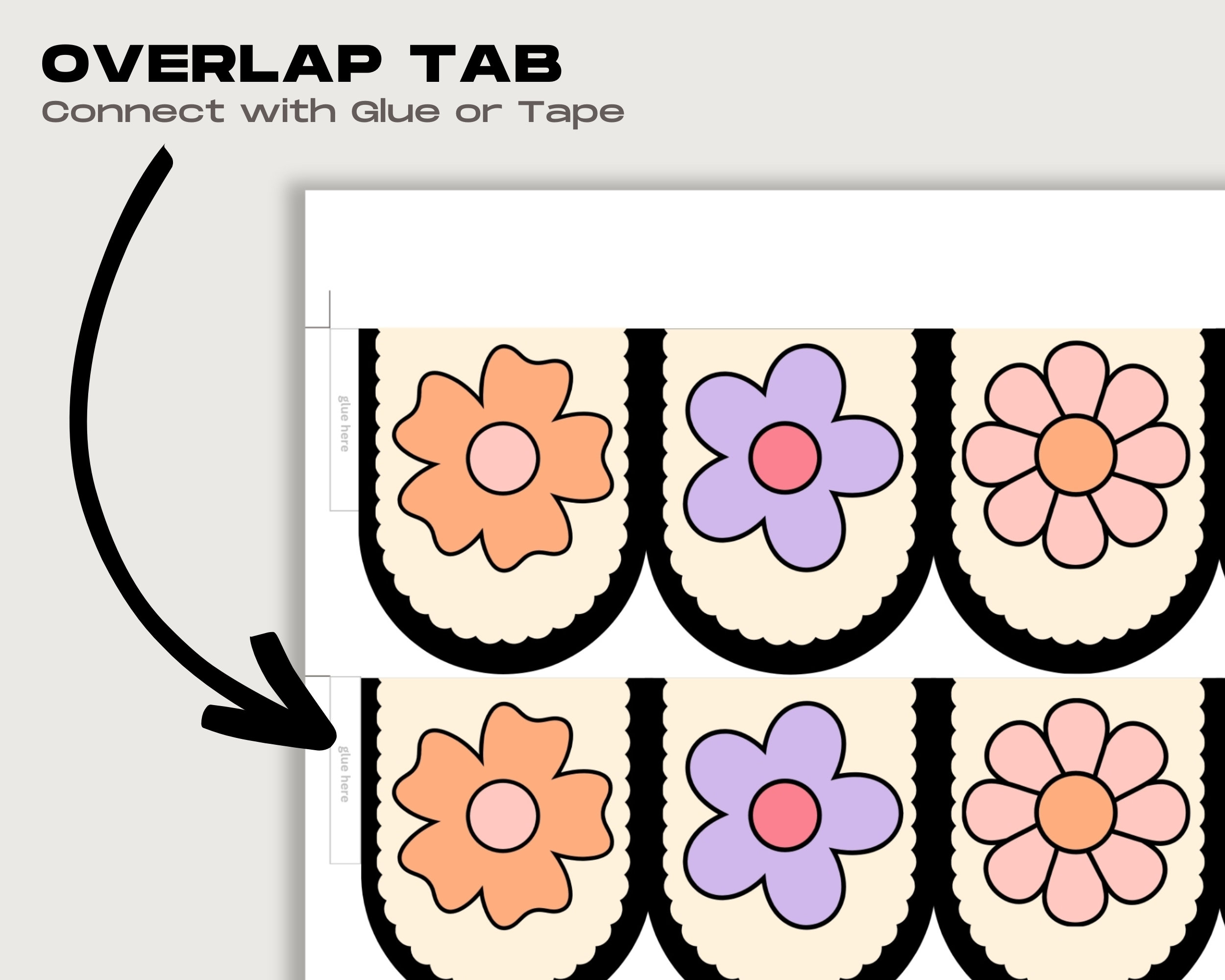 Retro Bulletin Borders, Printable & Editable Bulletin Borders, Retro ...