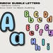 Rainbow Bubble Letters: A-Z Printable Classroom Decor (canva Template ...