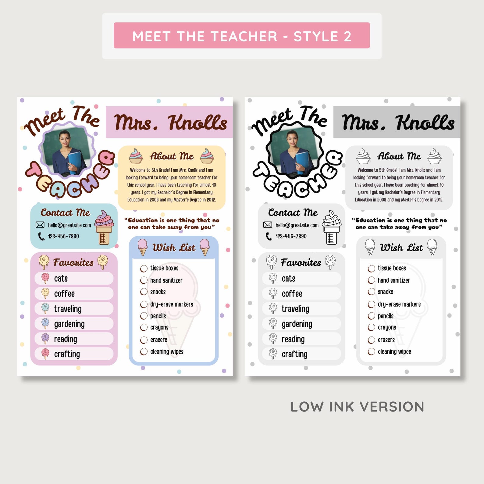 Meet the Teacher Template: Pastel Classroom Decor (canva Editable ...