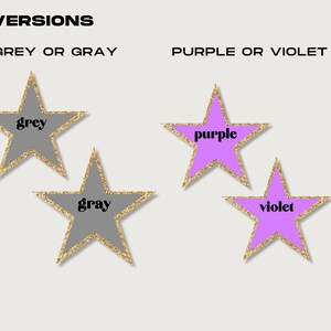 Glitter Sparkle Color Posters, Printable & Editable Color Prints, Basic ...