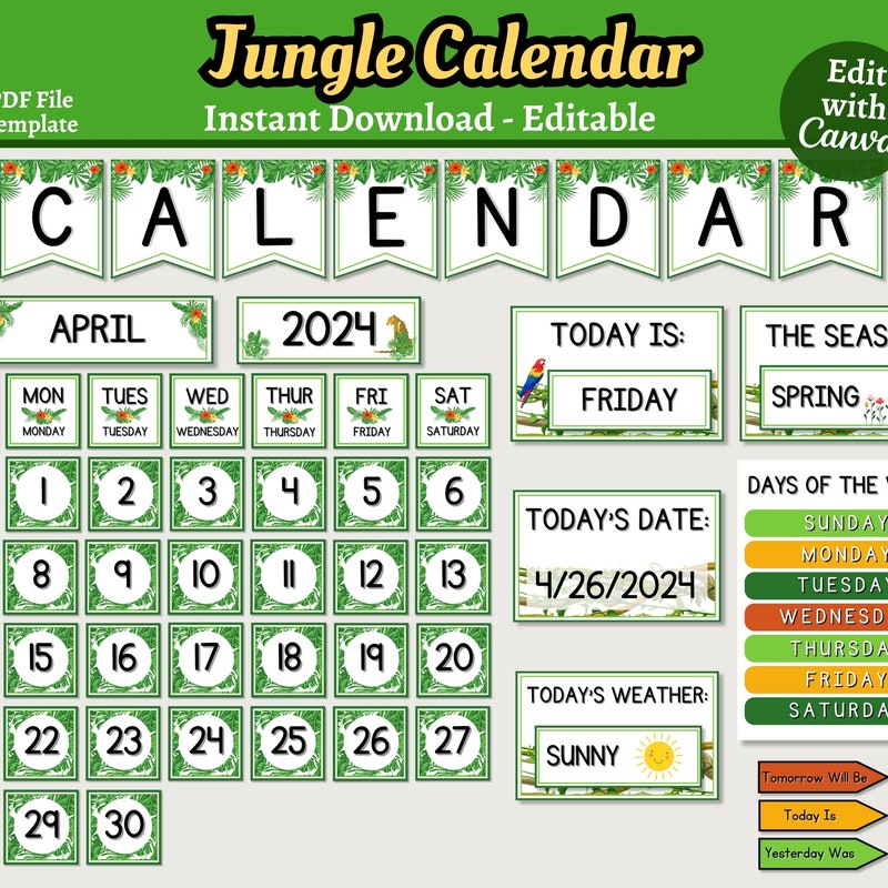 Safari Classroom - Etsy