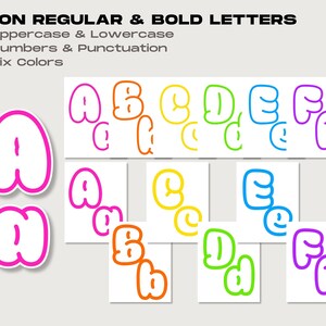 Neon Bulletin Board Bundle, Editable & Printable Neon Bulletin Board ...