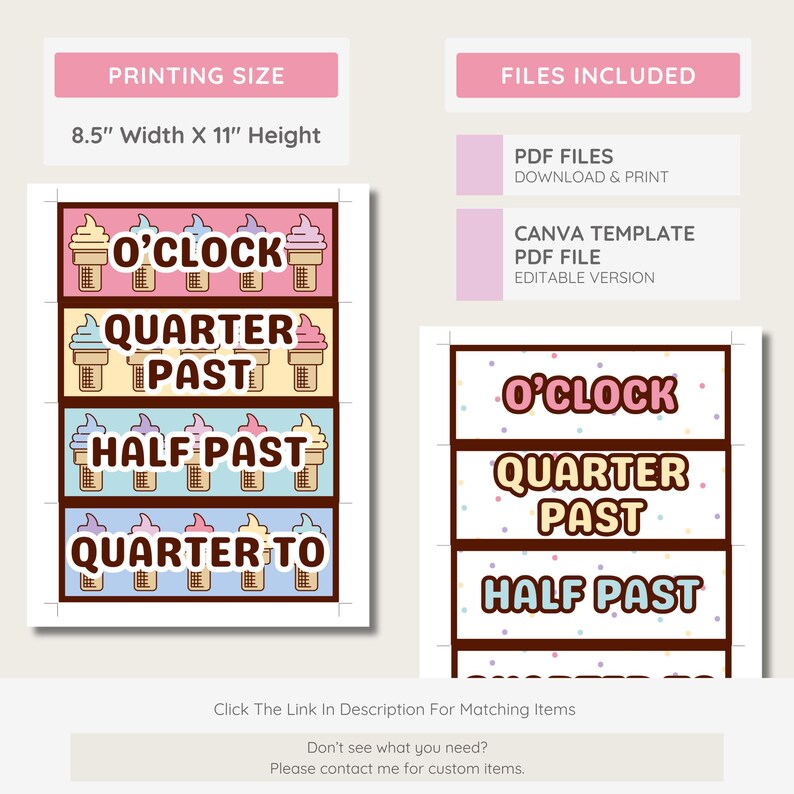 Classroom Pastel Clock Labels, Left & Right Hand Posters, Printable ...