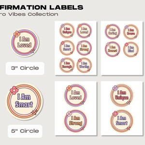 Retro Affirmation Station Printable, Editable Affirmation Posters ...