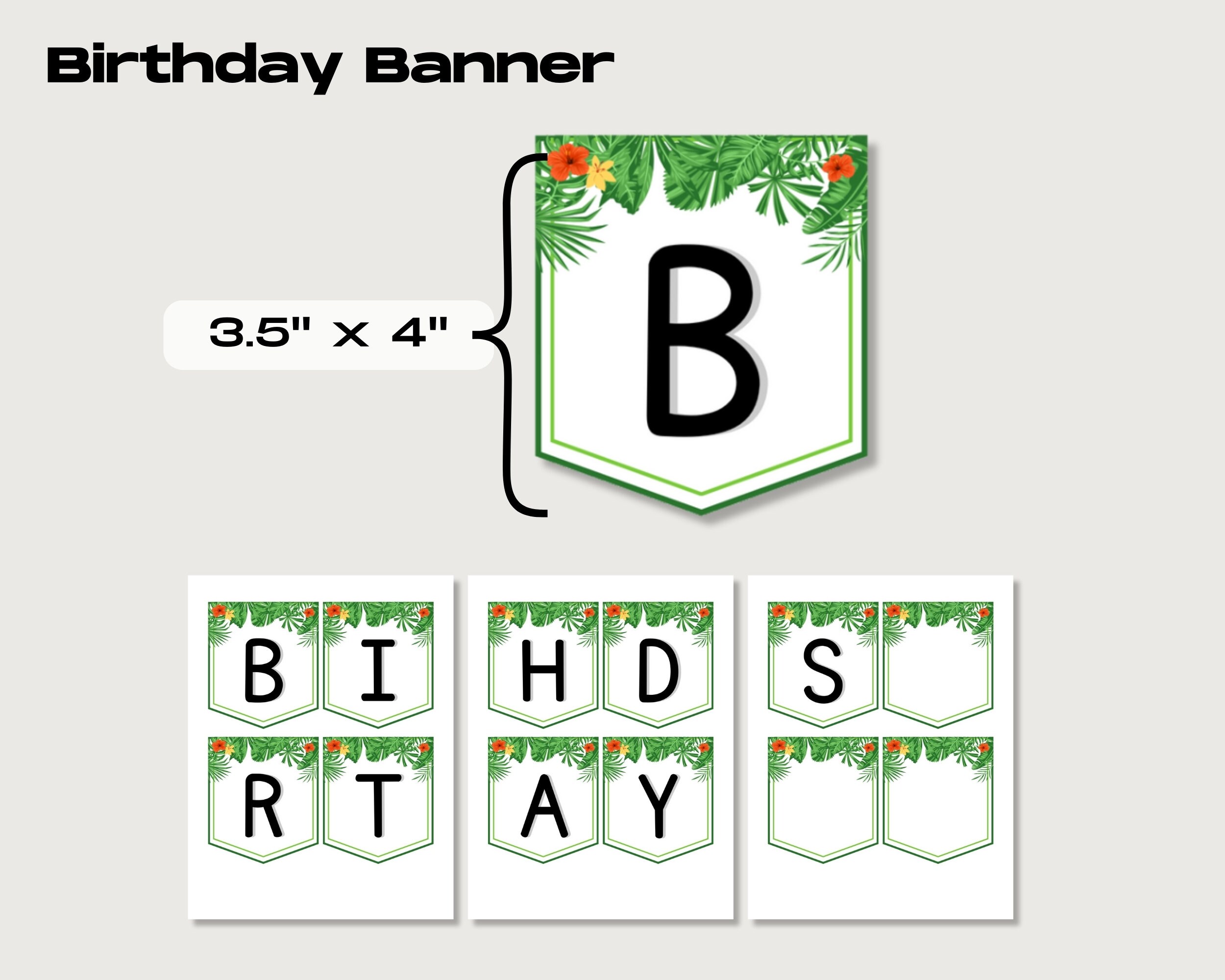 Jungle Animals Birthday Display: Editable Teacher Printable (canva ...