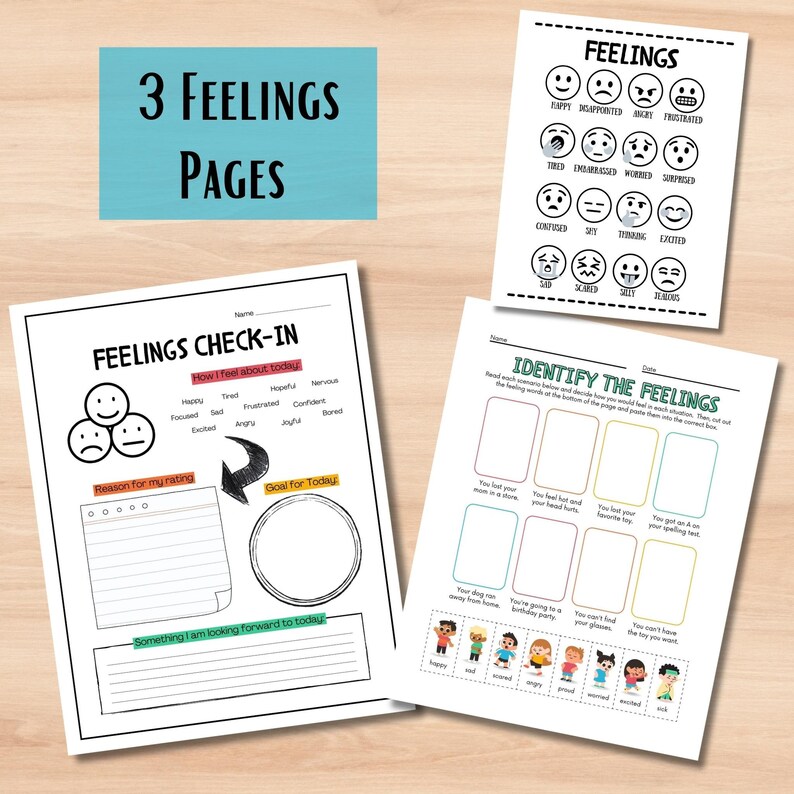 20 Calming Coloring Pages, School Counselor Activity Pages, Feelings ...