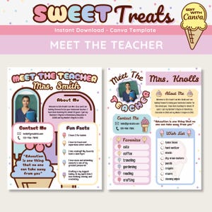 Meet the Teacher Editable Template, Printable Teacher Introduction ...