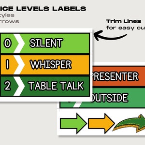 Jungle Voice Levels Poster: Classroom Management (canva Template ...