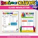 Rainbow Crayon Classroom Newsletter Template: Printable, Editable ...