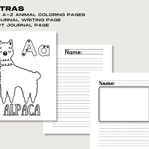 Alphabet Worksheets Bundle, Kindergarten A-Z Letter Printable, ABC ...