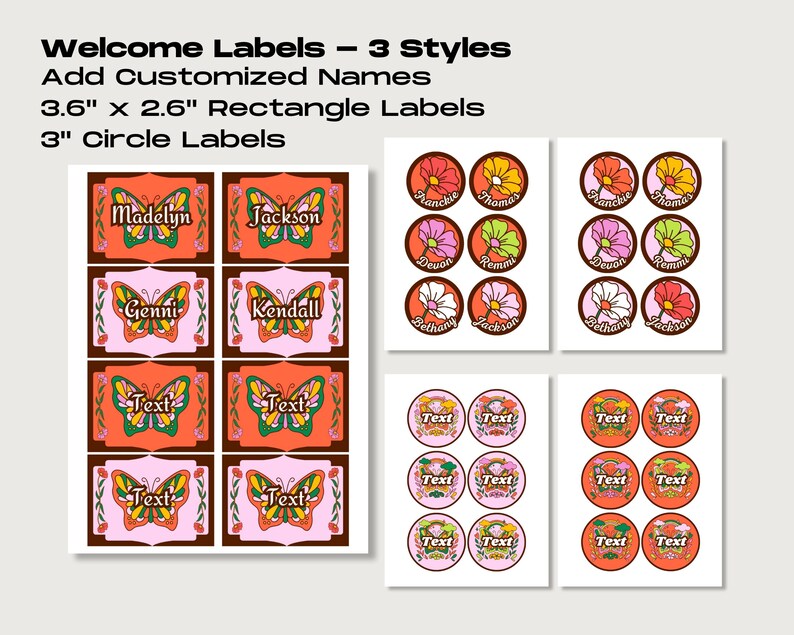 Groovy Garden Welcome Display, Printable & Editable Classroom Welcome ...