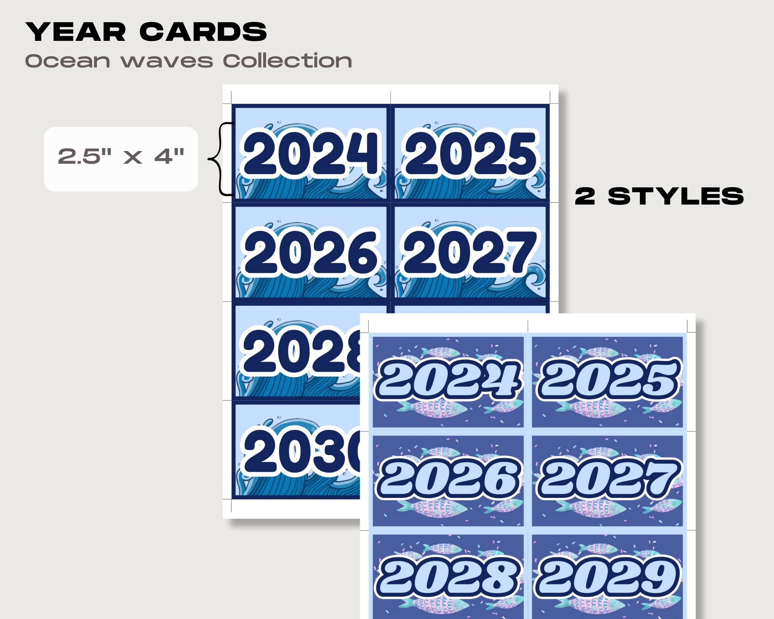 Ocean Theme Flip Calendar, Printable & Editable Flip Calendar ...