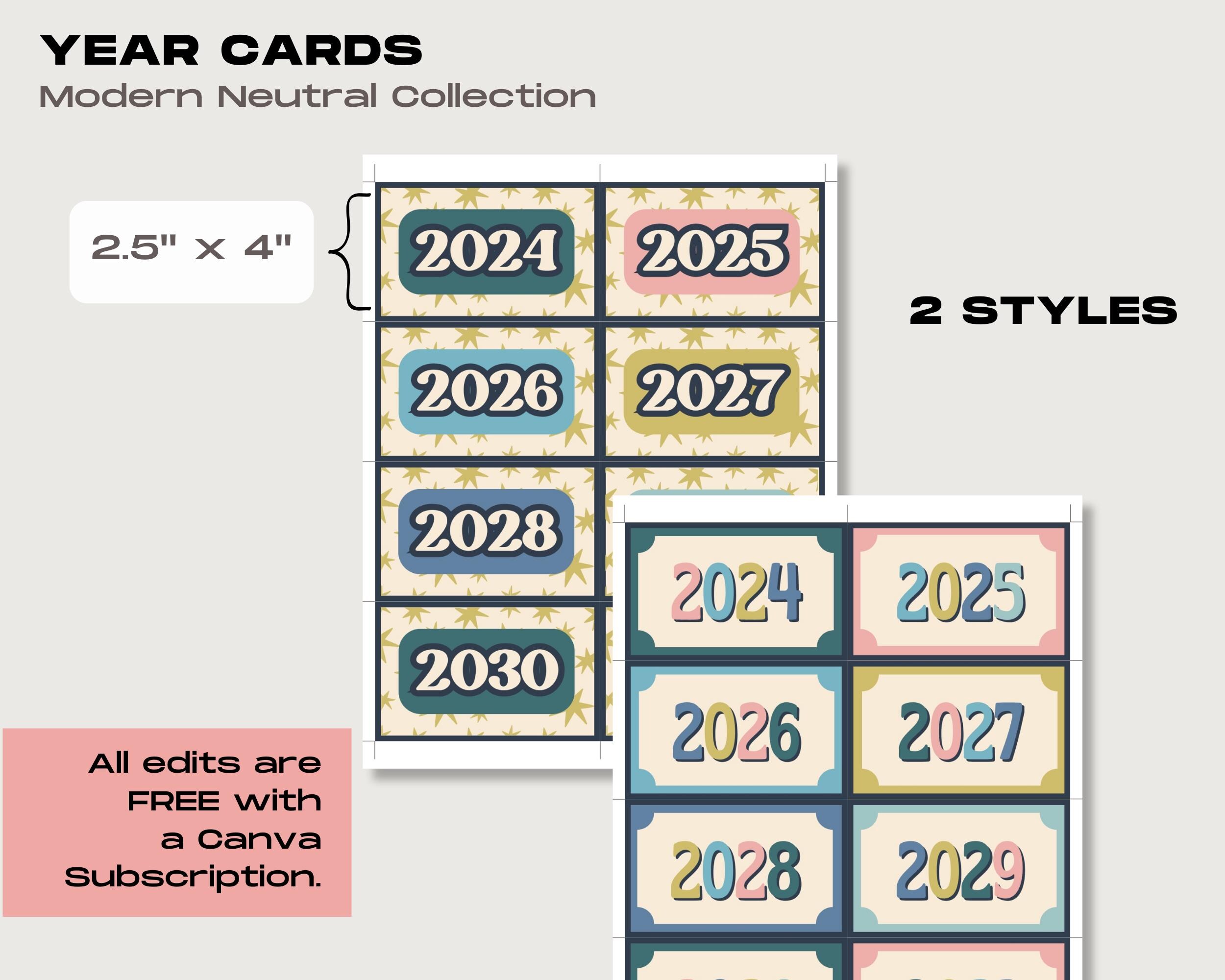 Modern Neutral Classroom Flip Calendar: Editable Canva Template (JPG ...