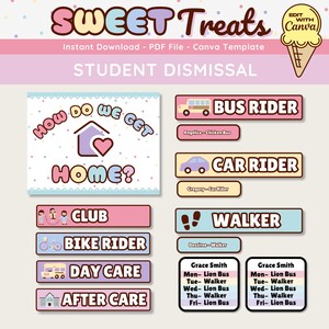 Student Dismissal Display, Printable & Editable Classroom How Do We Get ...