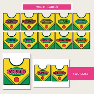 Rainbow Crayon Birthday Bulletin Board Kit, Printable & Editable ...