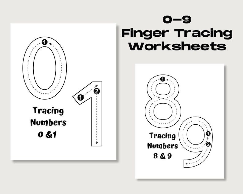ABC Tracing and Writing Worksheets, ABC Finger Tracing Printable, Pre-k ...