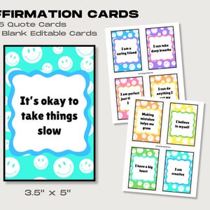 Editable Happy Pastel Affirmation Posters, Printable Kids Affirmation ...