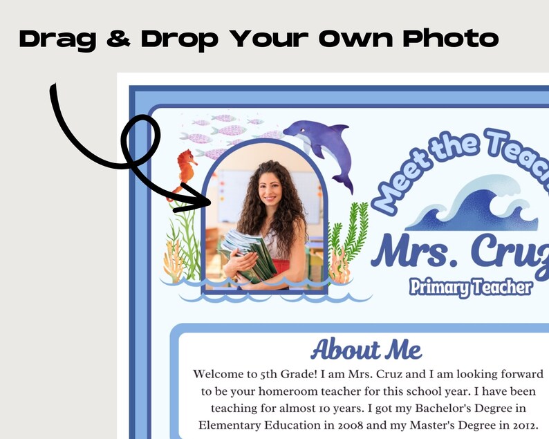 Ocean Theme Meet the Teacher and Classroom Newsletter, Printable ...