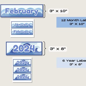 Ocean Theme Calendar Bundle, Printable & Editable Classroom Calendar ...