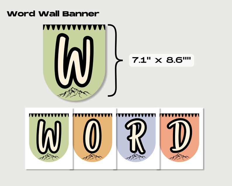 Word Wall Display, Printable & Editable Sight Words Bundle, Alphabet ...