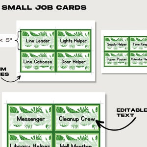 Jungle Classroom Jobs Display, Classroom Management, Editable Classroom ...