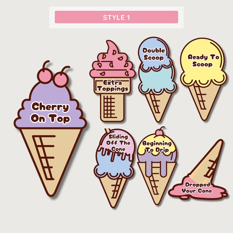 Classroom Behavior Chart, Printable & Editable Ice Cream Student ...