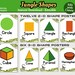 Jungle Shape Posters, Editable 2-D & 3-D Shapes Printables, Basic ...