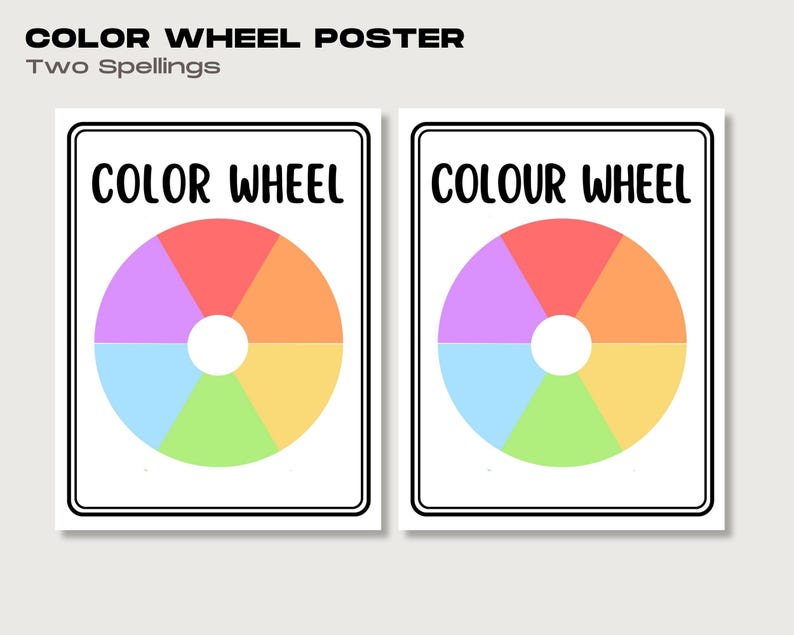 Crayon Color Posters, Printable Editable Classroom Colors Display ...