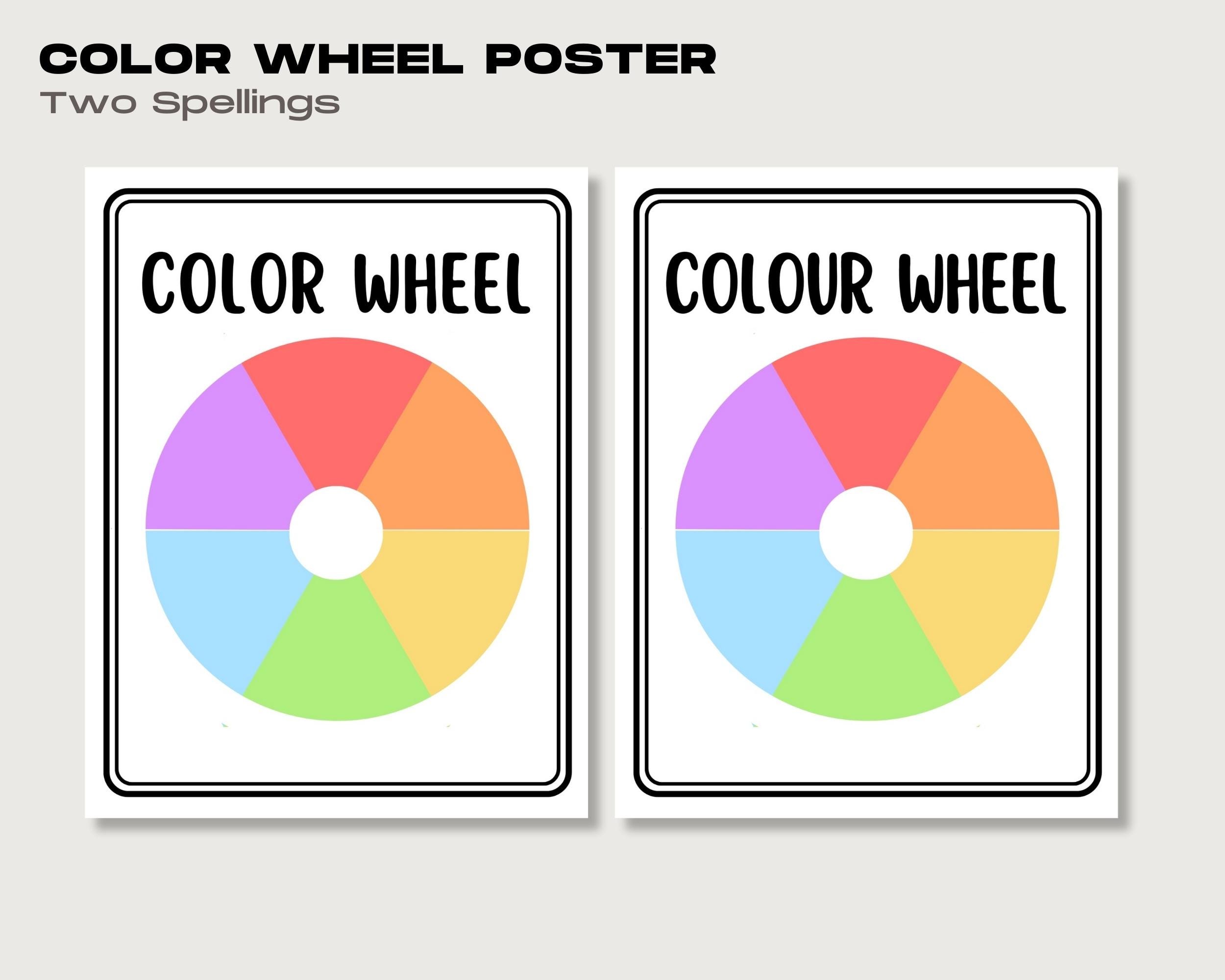 Crayon Color Posters, Printable Editable Classroom Colors Display ...