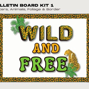 Jungle Bulletin Board Kit, Back to School Bulletin Board, Jungle ...