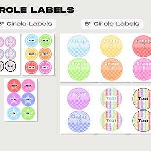 Rainbow Storage Labels Template, Printable Editable Classroom Labels ...